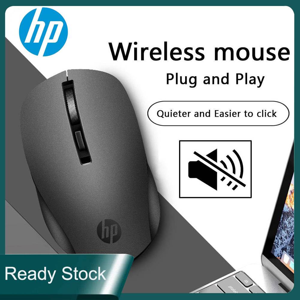 HP S1000 Silent Wireless Mouse 1600dpi Ergonomic 2.4G USB Optical ...