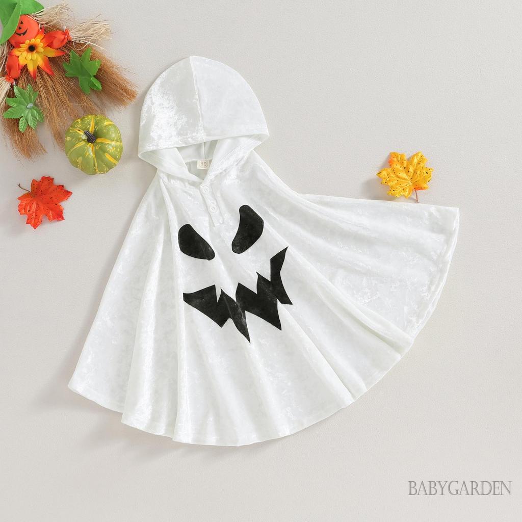 BAGA-Baby Halloween Ghost Hoodies Pancho Costume Cute Ghost Cloak Cape Party Prop for Boys Girls ...