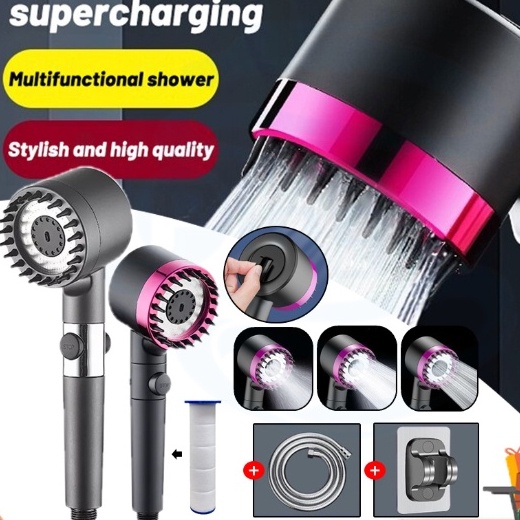 🇸🇬SG Local stock🇸🇬 Upgrade 4 in 1 High Pressure Handheld Shower Bath ...
