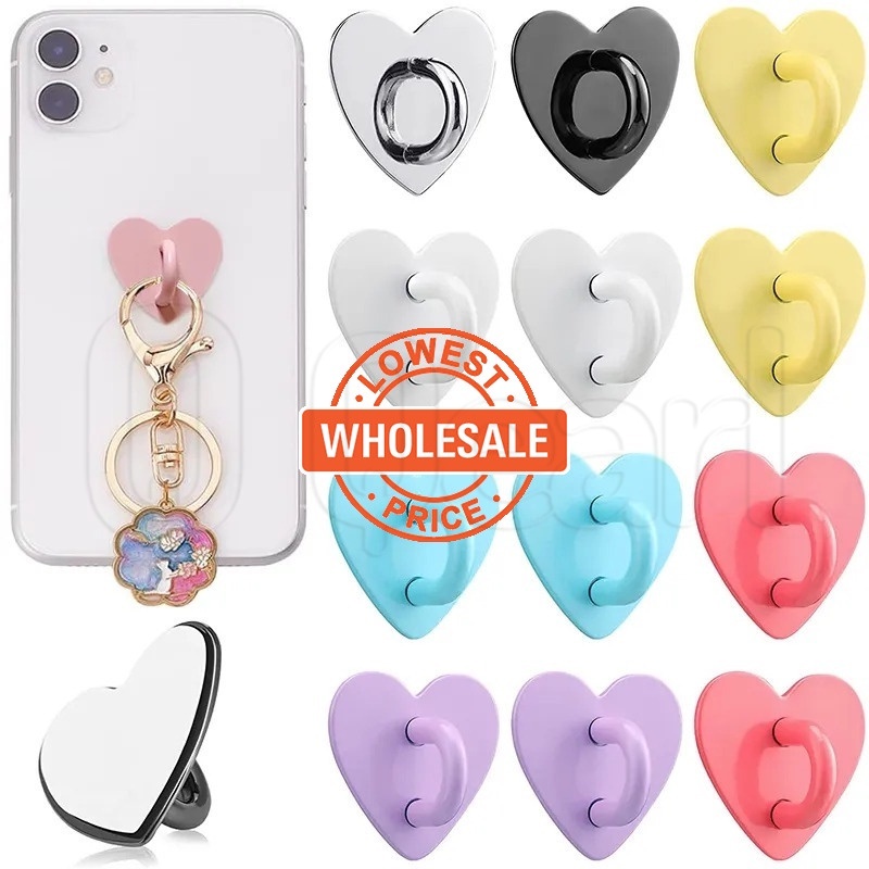 [Wholesale] Metal Heart Shaped Mobile Phone Ring Buckle Bracket ...