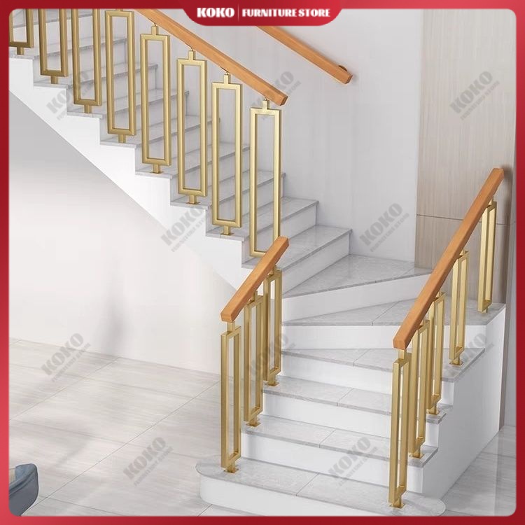 Staircase handrail simple solid wood handrail children guardrail ...