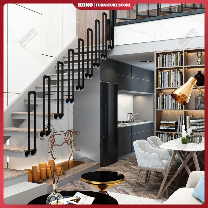 Stair handrail modern simple stair handrail side hanging light luxury ...