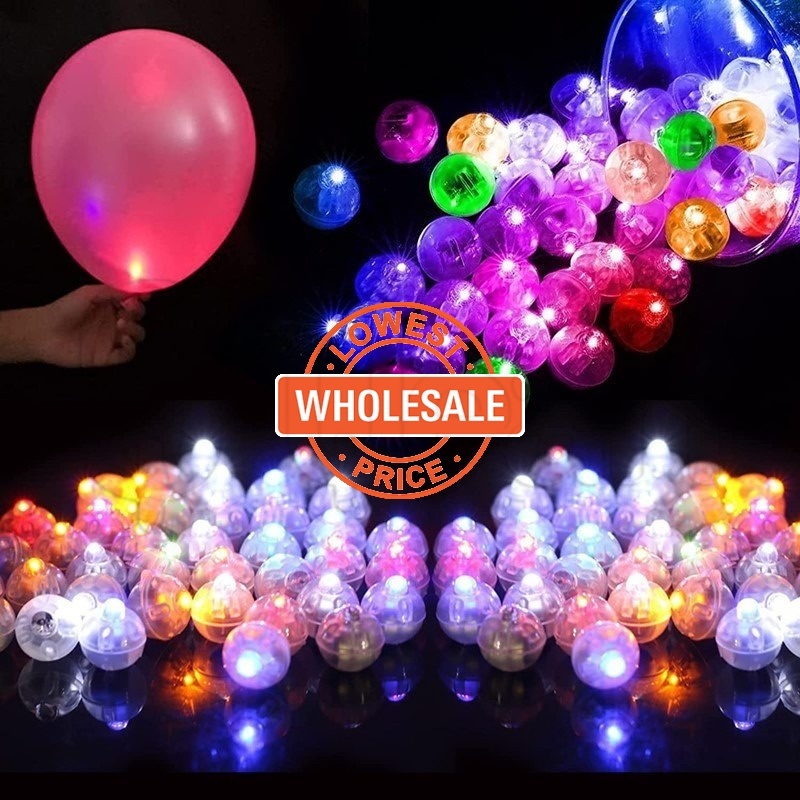 [Wholesale] 10pcs Mini LED Flash Tumbler Balloon Light / Round Colorful ...