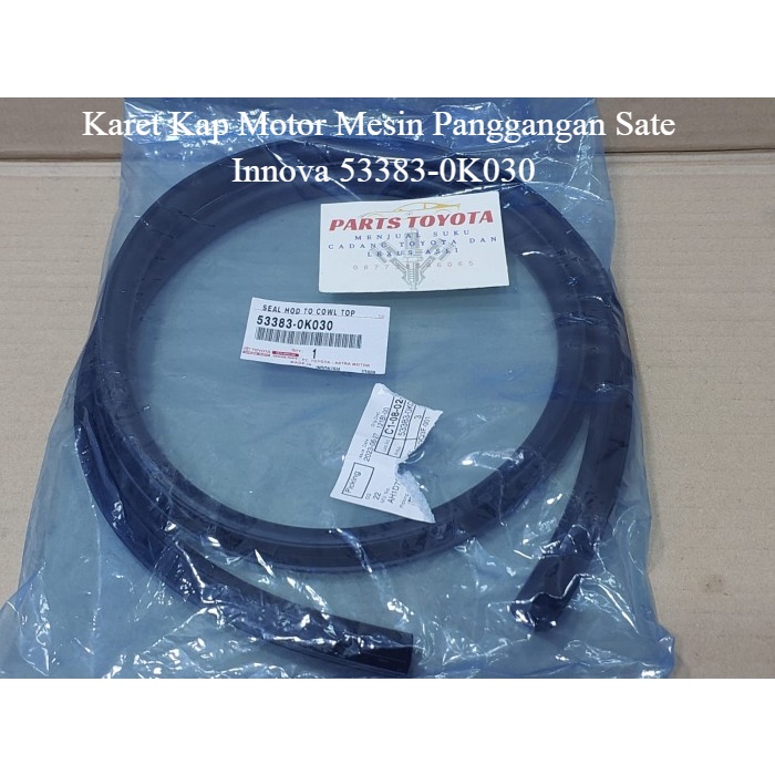 MESIN Innova Satay Grill Machine Motor Hood Rubber 53383-0K030 100% ...