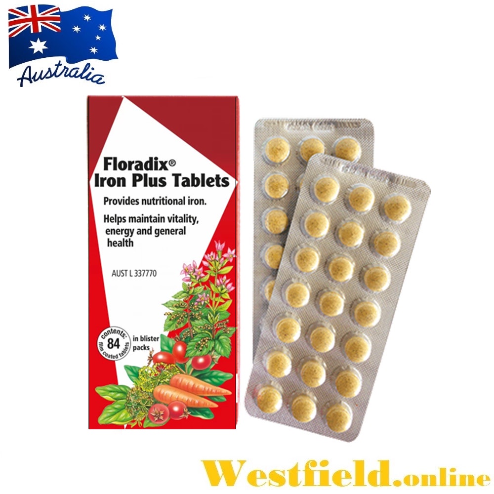 [Australia Import EXP 09/2026] 澳洲铁元片 Floradix Iron & Vitamin ( 84 ...