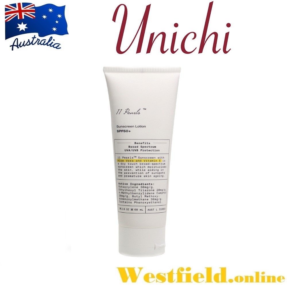 [Australia Import EXP 07/2025] Unichi 11 Pearls Sunscreen Lotion SPF50 ...