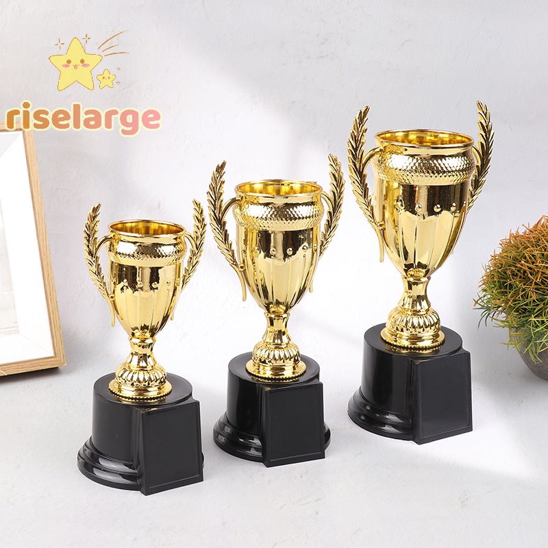 [RiseLargeS] 1Pcs Mini Plastic Award Trophy Children Winner Gold ...