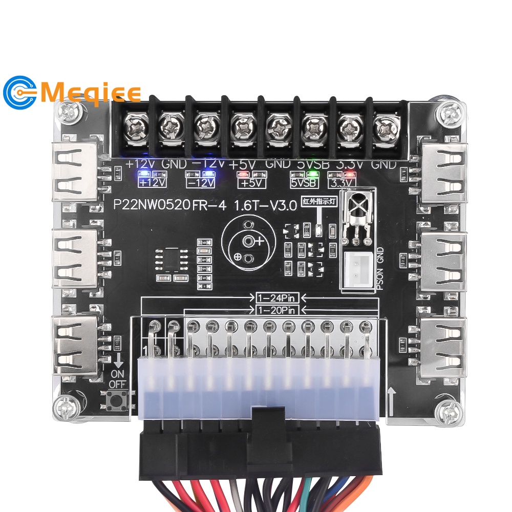 Power Supply Connector SATA ATX Multiple Desktop Chassis Power Adapter ...