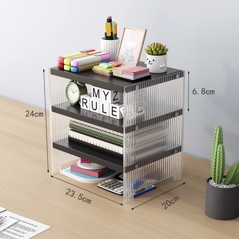 Acrylic monitor computer elevated rack desktop storage rack home office ...
