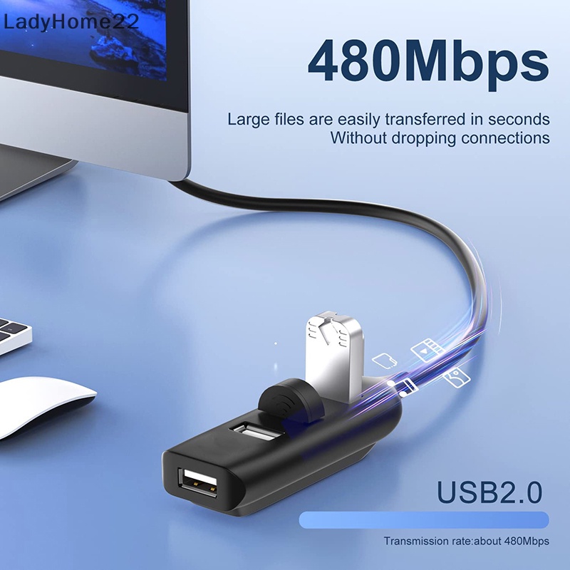 LAD 4 Port High Speed USB Hub With Cable Mini USB Splitter Hub Usb 2.0 ...