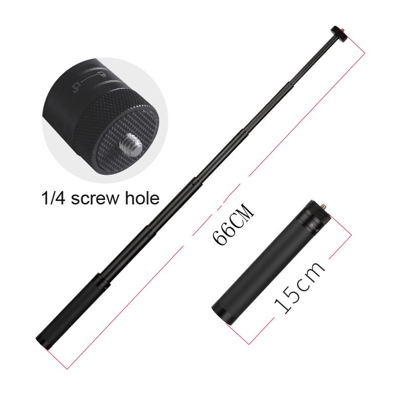 66CMHandheld Adjustable Extension Rod, Retractable Stick, Telescopic ...
