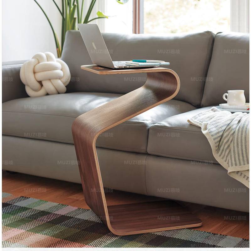 Designer's minimalist N-shaped small coffee table, Nordic side table ...