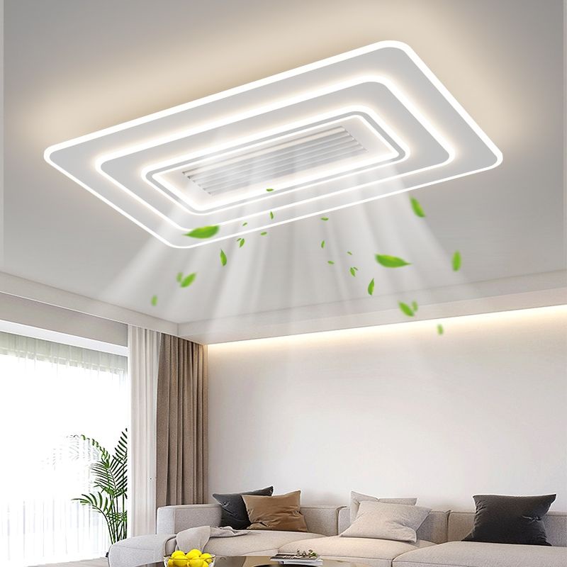 [SG Seller]Fan Lamp Leafless Fan Lamp Living Room Main Lamp Invisible ...
