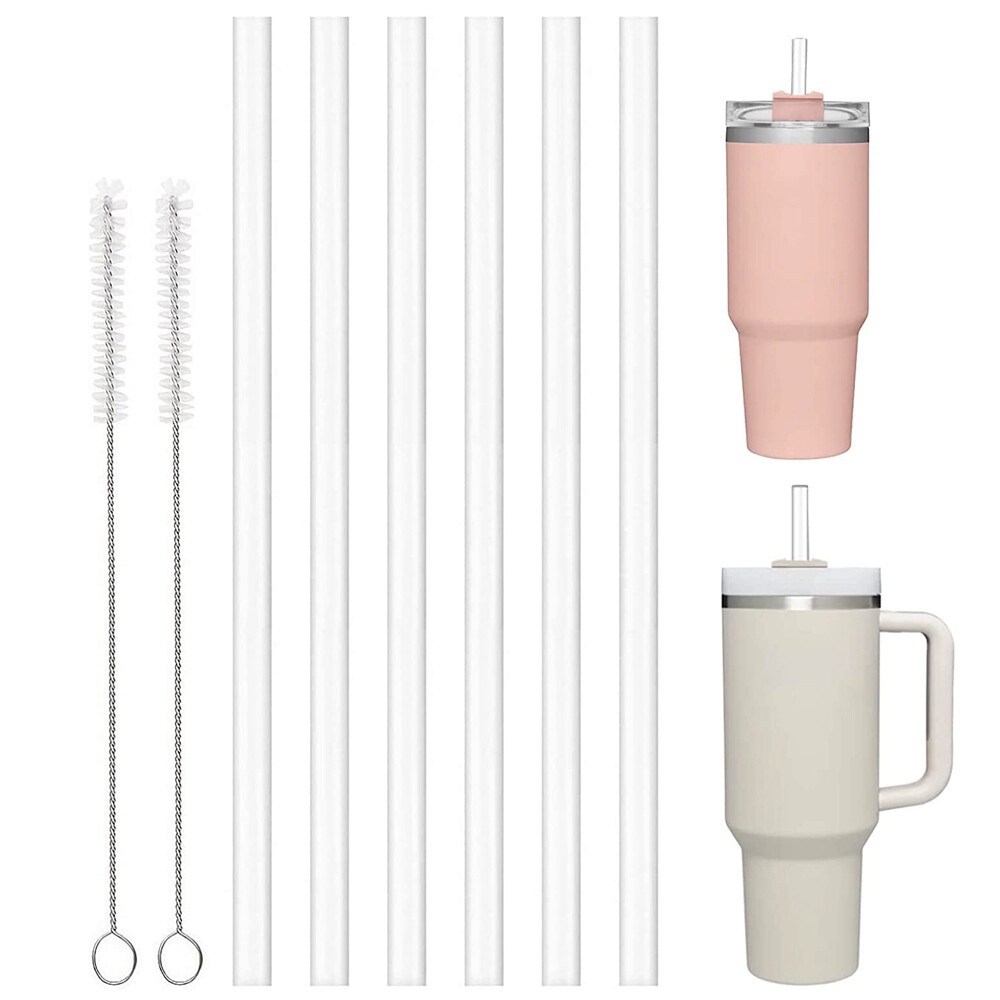 Replacement straws for Stanley 40oz 30oz cup tumbler, 6 pack extra long ...
