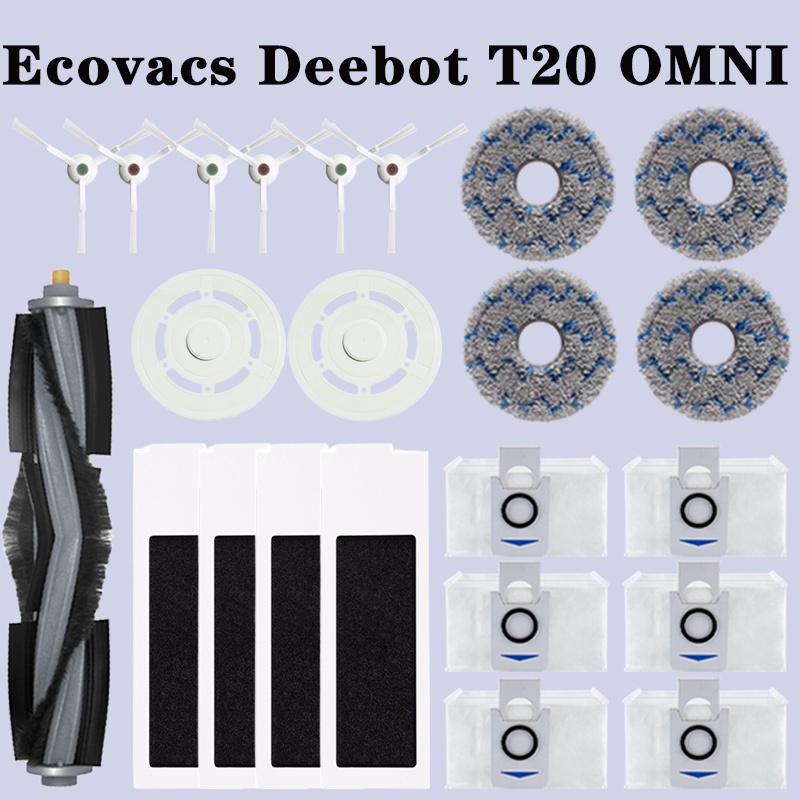 Ecovacs Deebot T20 OMNI T20E T20 Pro Accessories Main Brush Side Brush ...