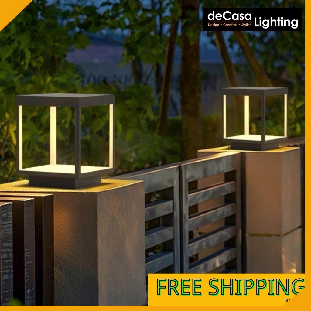 250MM / 350MM Outdoor Modern Led Pillar Light House Lighting Gate ...