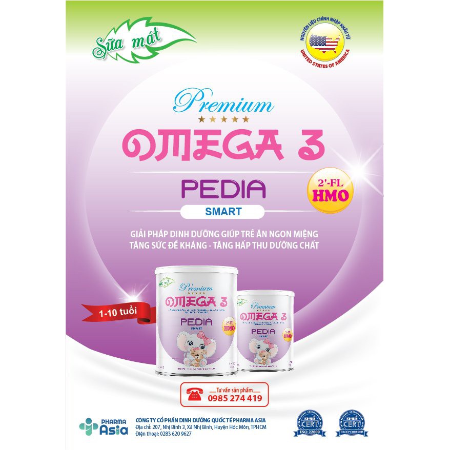 [Genuine Product] Omega 3+ Pedia Smart Powdered Milk 900g for children ...