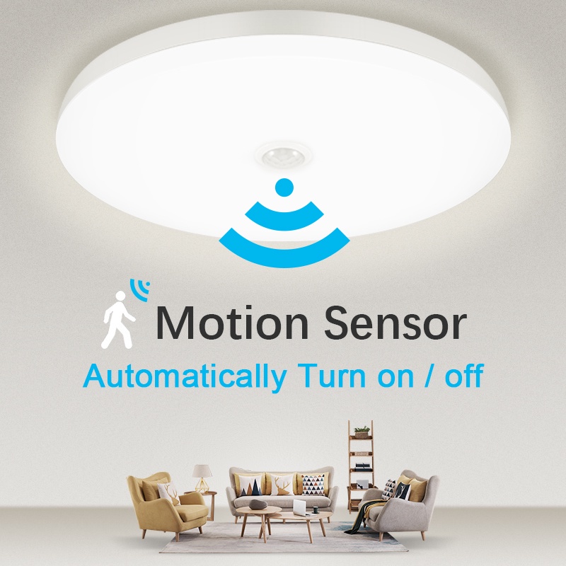 CANMEIJIA Led Ceiling Lamp PIR Motion Sensor Lights 220V 110V Night ...