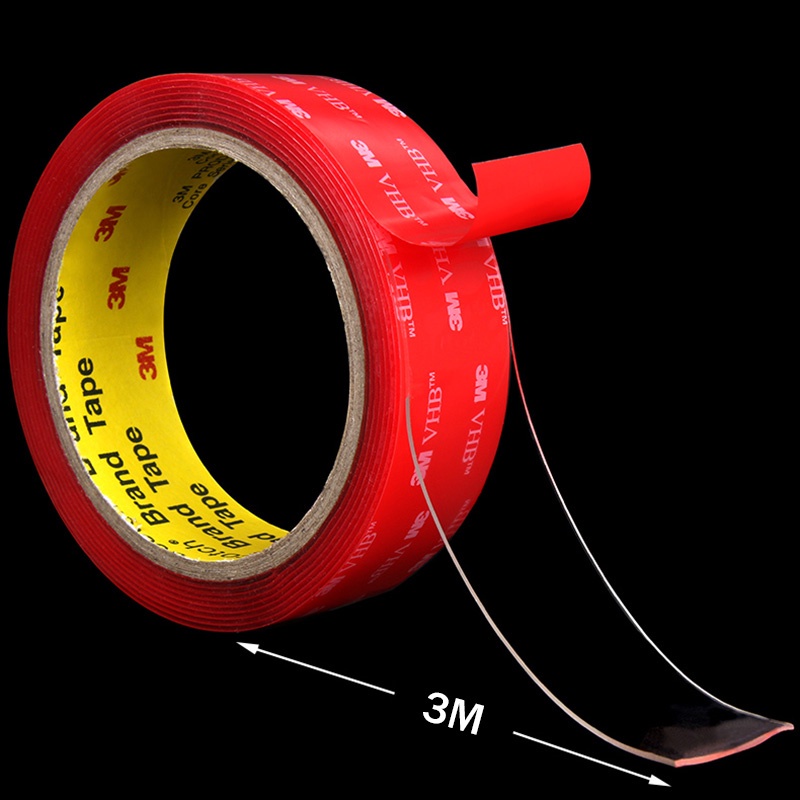 3M VHB 4910 Double Sided Tape High Temperature Transparent Clear Acrylic Foam Adhesive 1.0MM ...