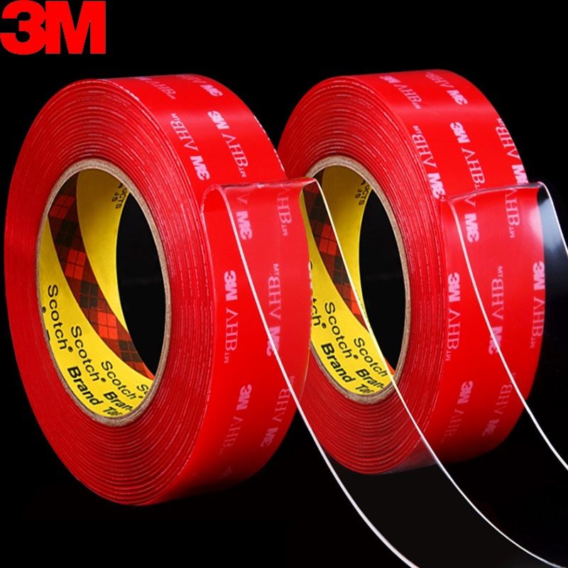 3M VHB 4910 Double Sided Tape High Temperature Transparent Clear Acrylic Foam Adhesive 1.0MM ...