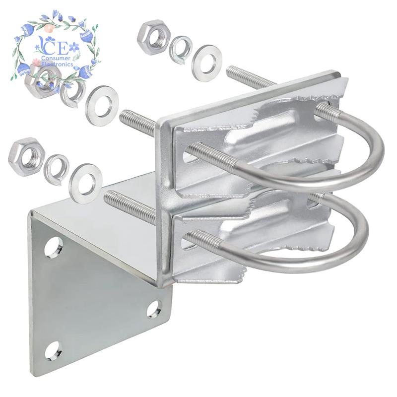 Antenna Pole Mount Kits, Antenna Pole Mount Bracket with Double U-Bolts ...
