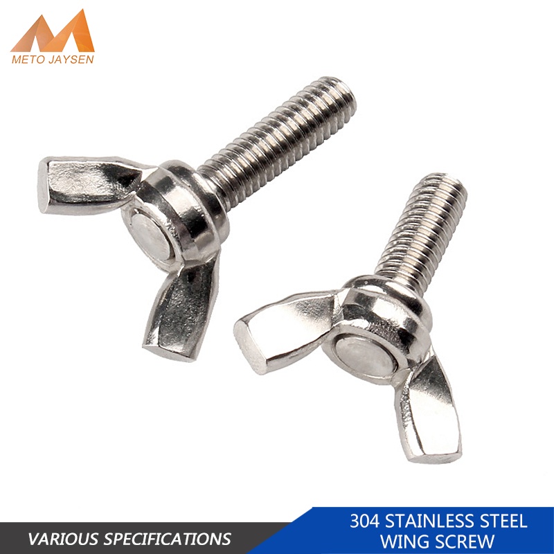M6 M8 M10 304 Stainless Steel Butterfly Bolt Wing Screw Thumb Wing ...