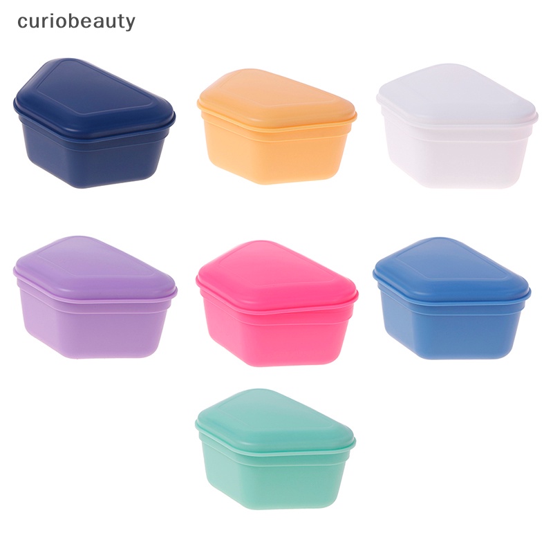 {CURUI} Denture Box Plastic Denture Bath Case Denture Container False ...