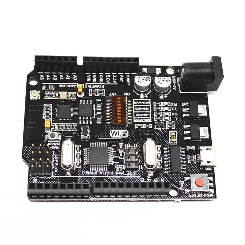 WiFi R3 ATmega328P+ESP8266 (32Mb memory) USB-TTL CH340G For Arduino UNO NodeMCU WeMos ESP8266 ...