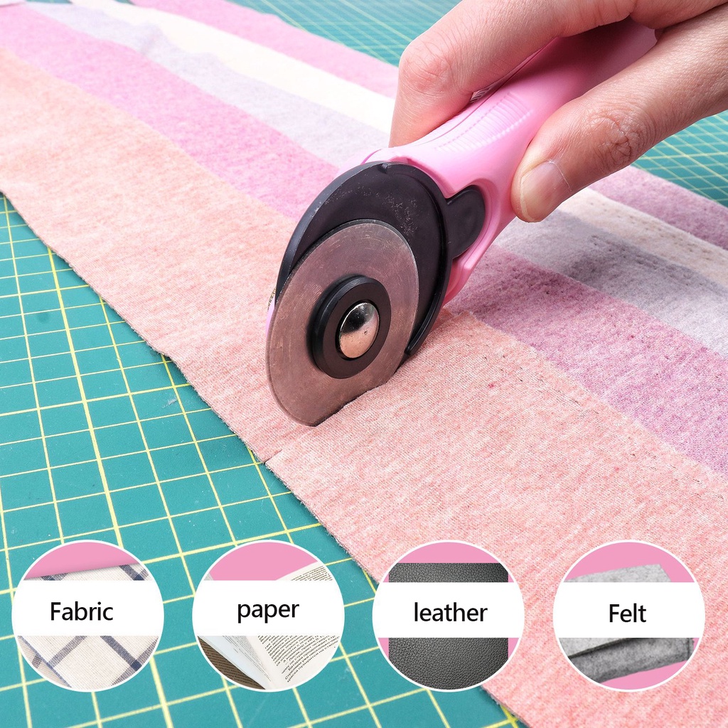 45mm Roller Paper Cutter Ring Edge Handheld Cloth Cutting Wheel Knife ...