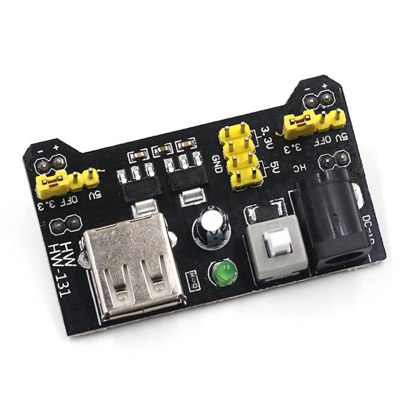 Breadboard Power Supply Module 2-way 5V/3.3V MB-102 Solderless Bread ...
