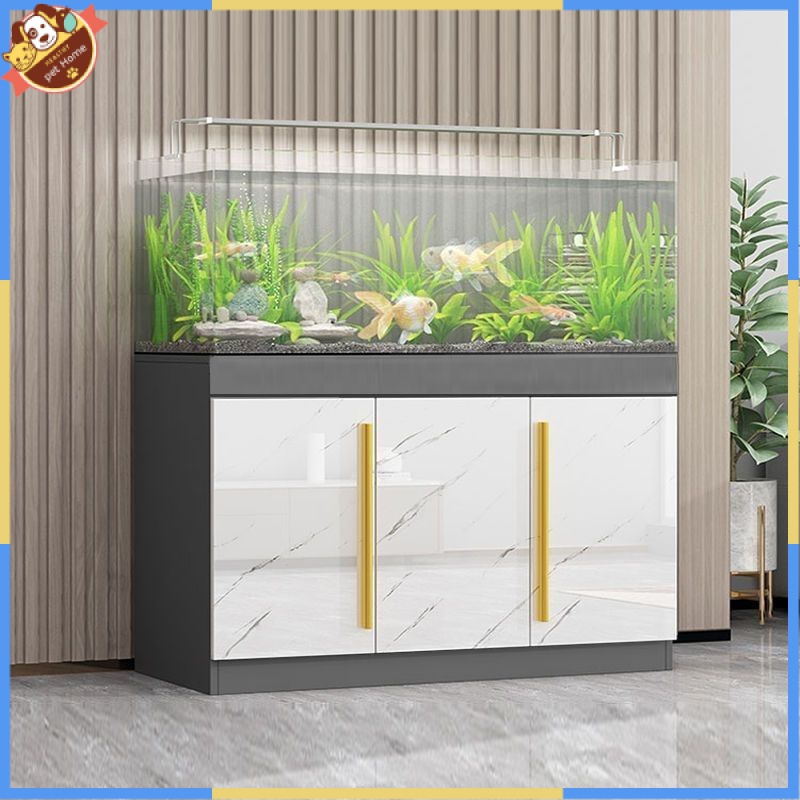 New fish tank bottom cabinet living room household locker floor cabinet ...