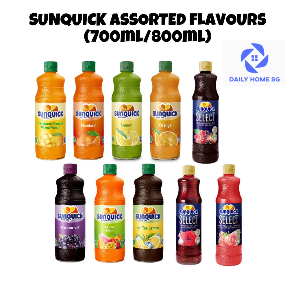 Sunquick Fruit Drink Base Jumbo 800ml Ice Lemon Tea/Mango Mixed ...