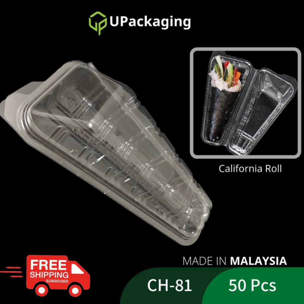 [50 Pcs] CH-81 Clamshell Container Transparent Plastic Locking Food ...