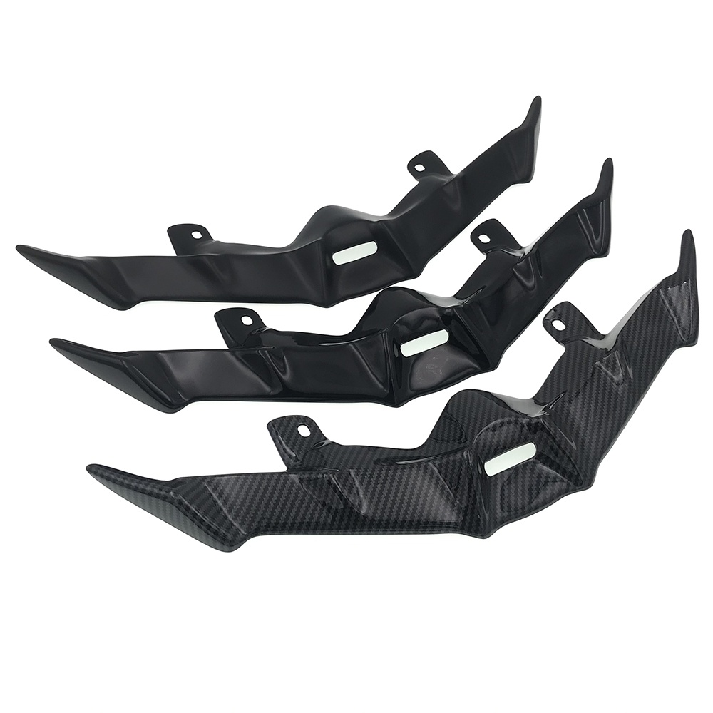 Motorcycle Fairing Aerodynamic Winglets Front Cover Carbon Fiber Style ...