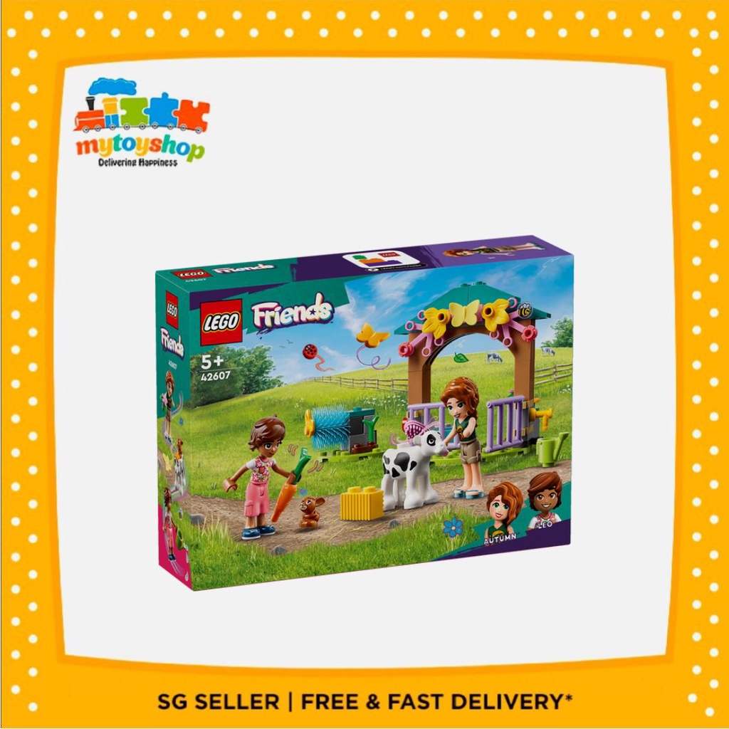 LEGO 42607 Friends Autumn's Baby Cow Shed | Shopee Singapore