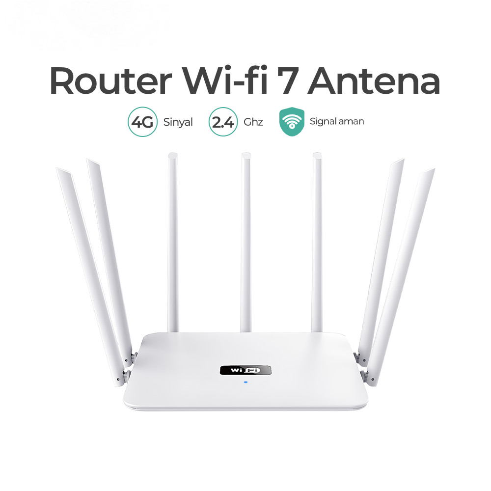 High-speed 5G home WiFi Router, seven antennas, 450Mbps speed four network ports | Shopee Singapore