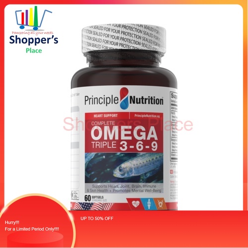 Principle Nutrition OMEGA 369 FISH OIL 1000MG 60S | Shopee Singapore