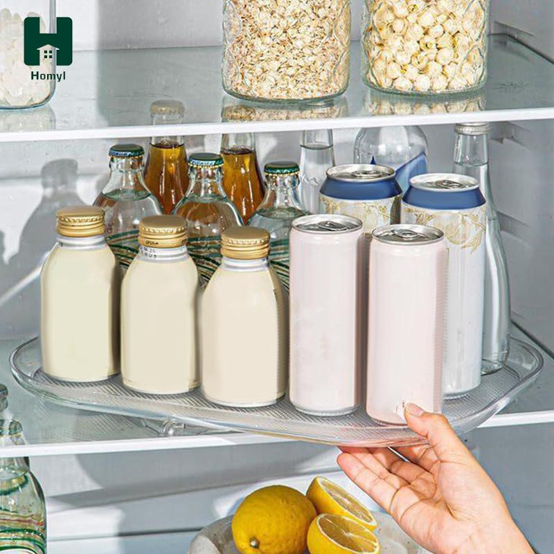 [Isuwaxa] Organizer for Refrigerator Rotating Storage Rack Rectangular ...