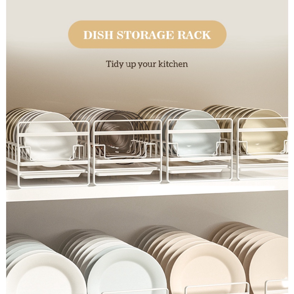 Dish shelf rack slim dish rack Dishware Storage plate rack Plate ...