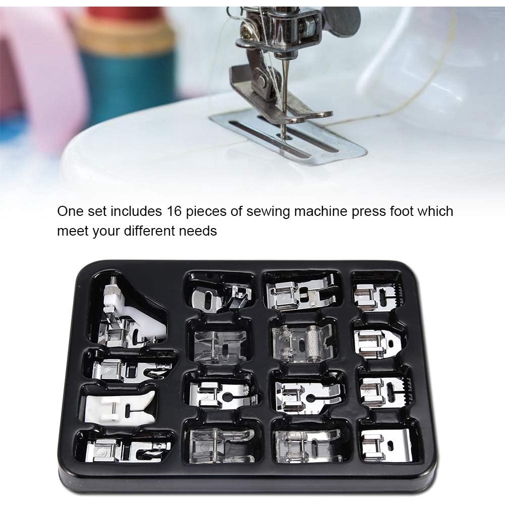 16PCS Sewing Machine Supplies Presser Foot Set For Home Sewing Machine ...