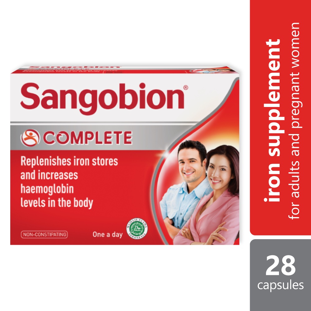 Sangobion Iron Supplement (28S) - with Sorbitol, Vitamin C, Folic acid ...
