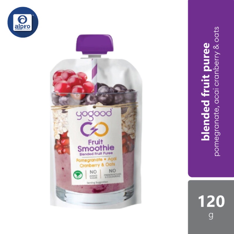 Yogood Go Smoothie 120g ( Pomegranate Raspberry Mango Protein ...