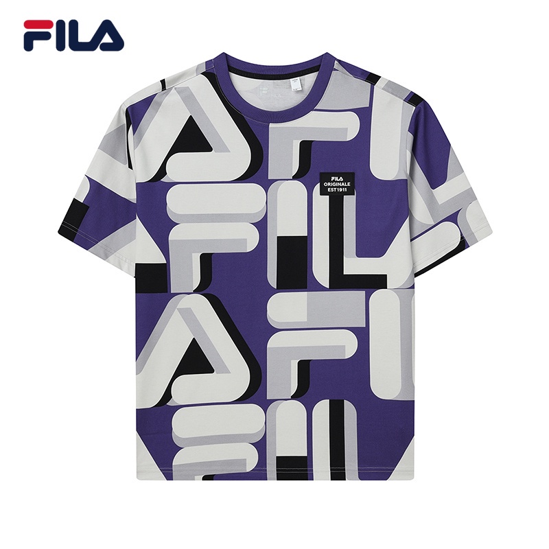 2024 spot goods FILA CORE Men's White Line Originale Short Sleeve Tee ...
