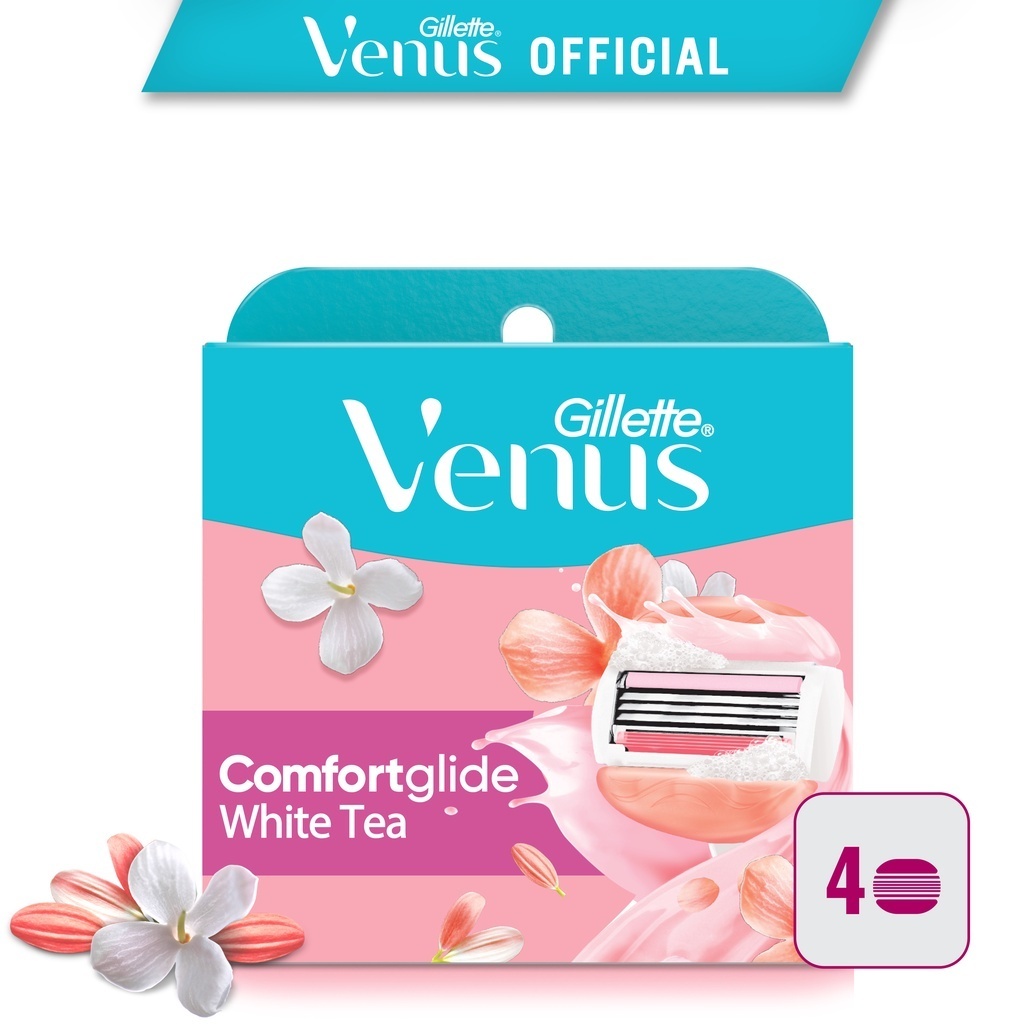 Gillette Venus Comfortglide Sensitive Refills (4s) | Shopee Singapore