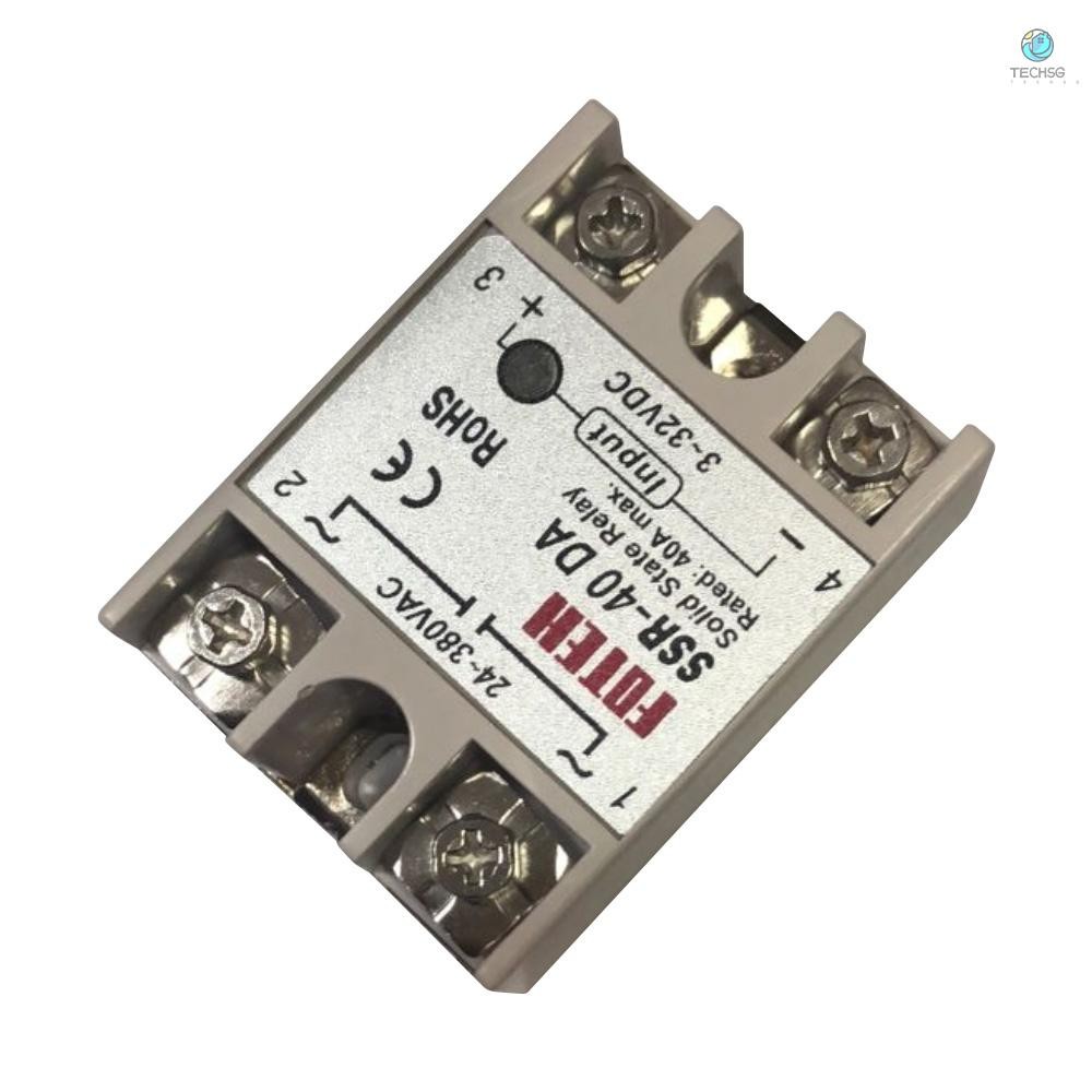 State Ssr-40 Da Relay Pid 3-32v Dc To 24v-380v Temperature 3-32v 40a ...