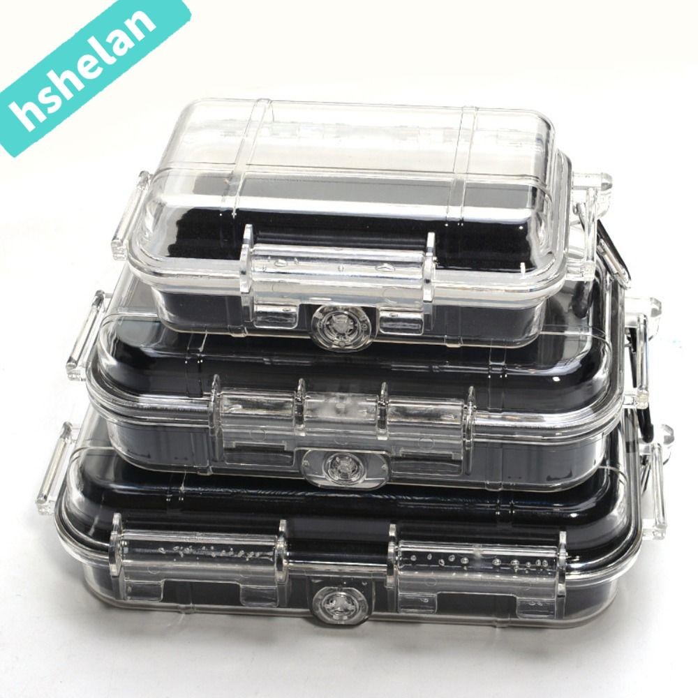 HSHELANXB Camping Box, Transparent ABS Sealed Storage Box, Durable ...