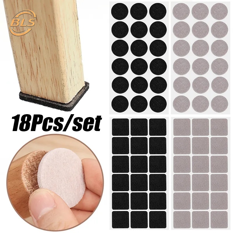 3mm Felt Chair Leg Pads/ Self Adhesive Floor Scratch Protector Mat ...