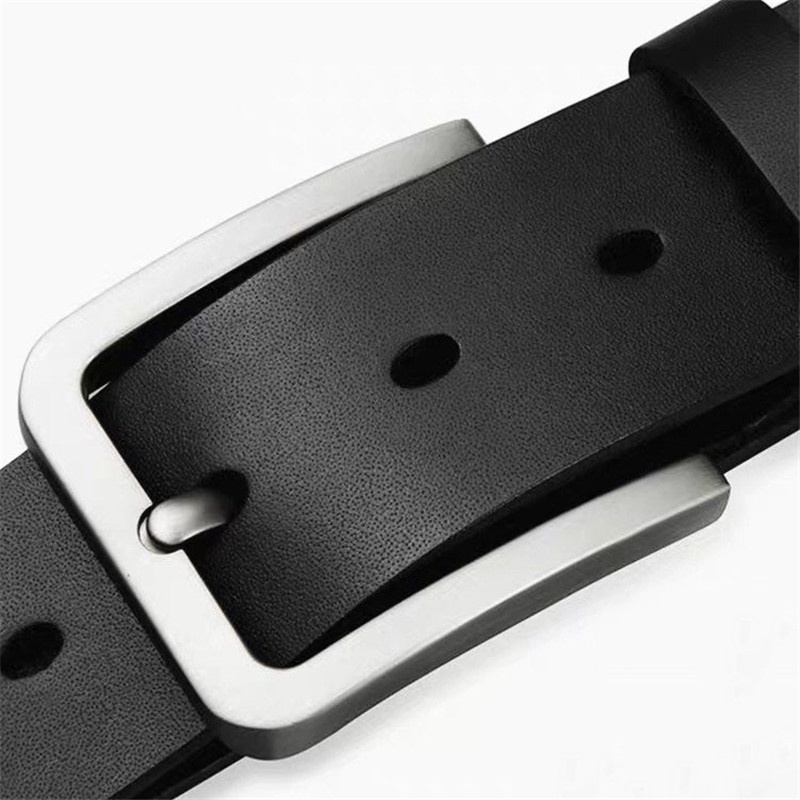 New Business Leisure Men's Alloy Square Pin Buckle Belts Male Famous ...