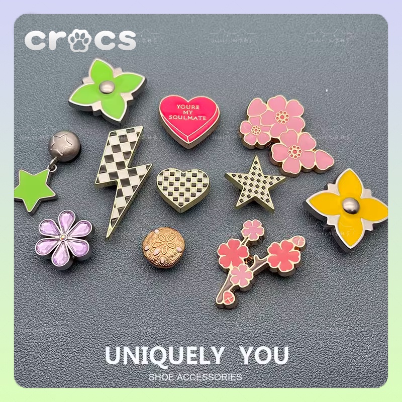 crocs jibbitz Metal flowers jibbitz crocs crocs jibbitz set crocs charm ...