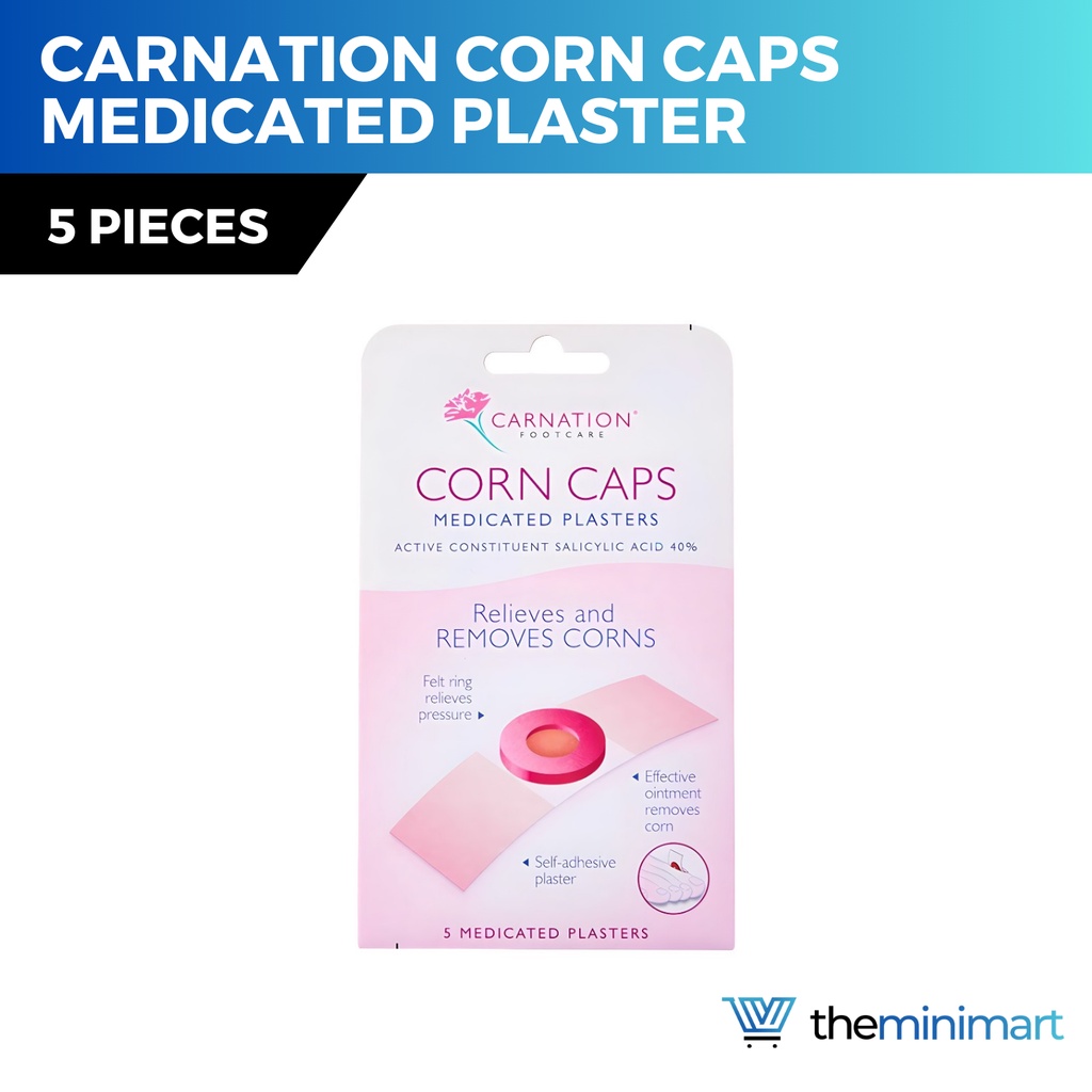 Carnation Corn Caps Medicated Plaster with 40% Salicylic Acid - 5 ...